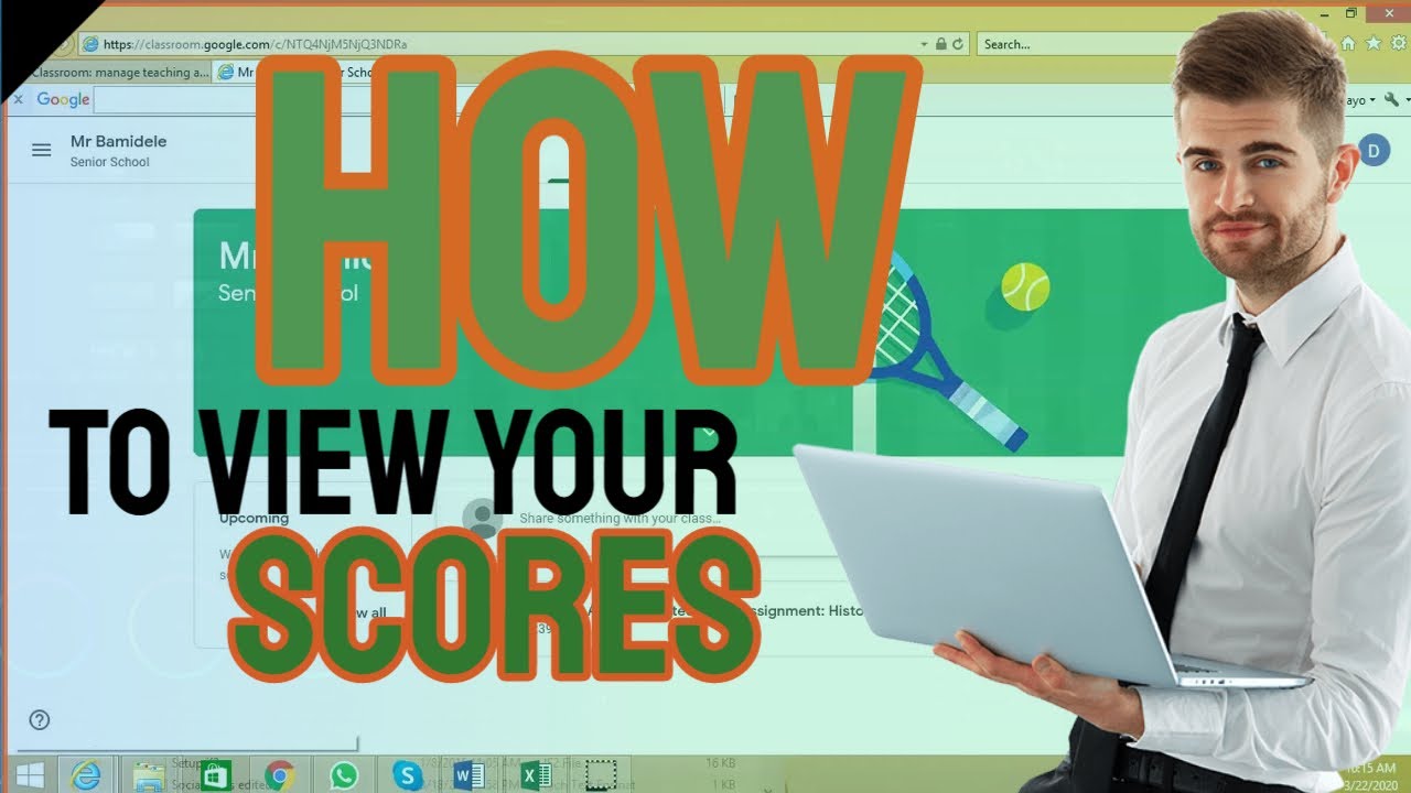 How To View Your Scores In Google Classroom - YouTube