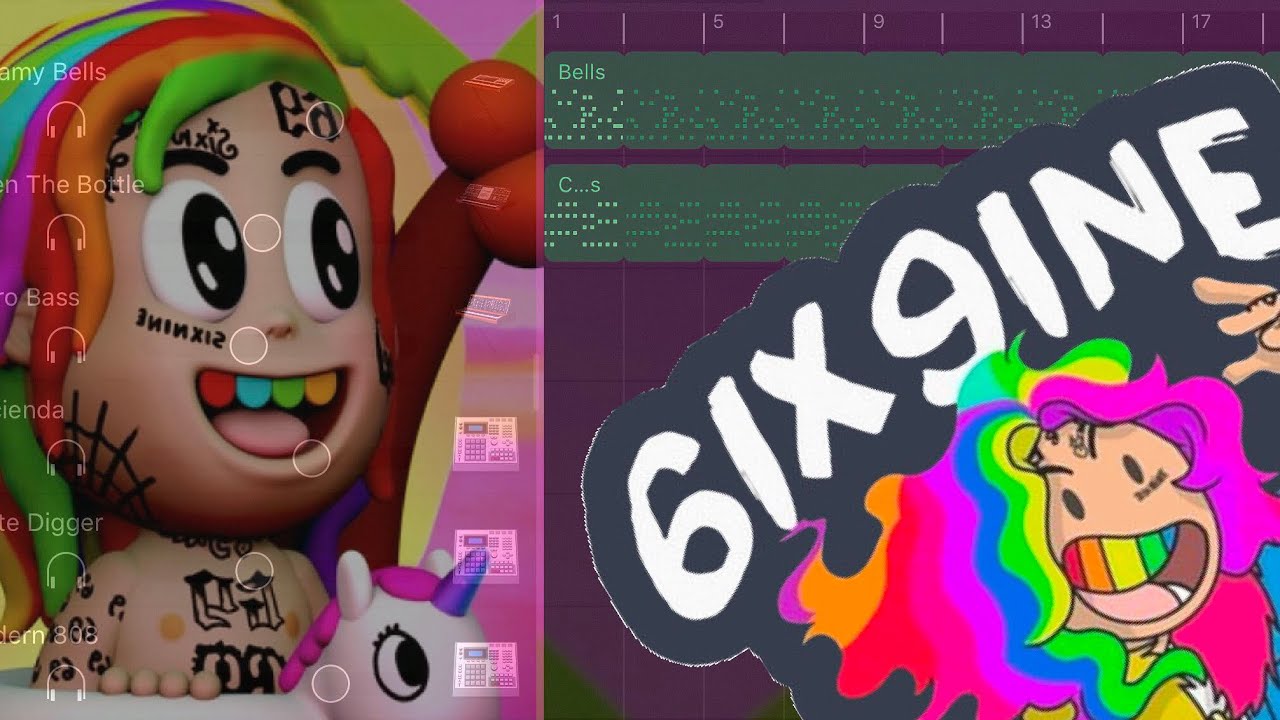 6IX9INE - BEBE ft. ANUEL AA (Instrumental Remake) - YouTube