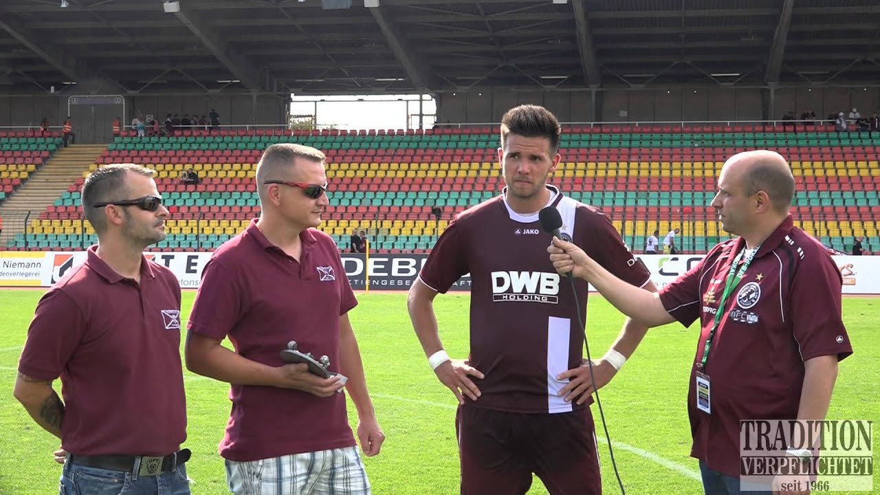 Patrick Brendel Ehrung zum 100.Pflichtspiel für den BFC Dynamo - YouTube