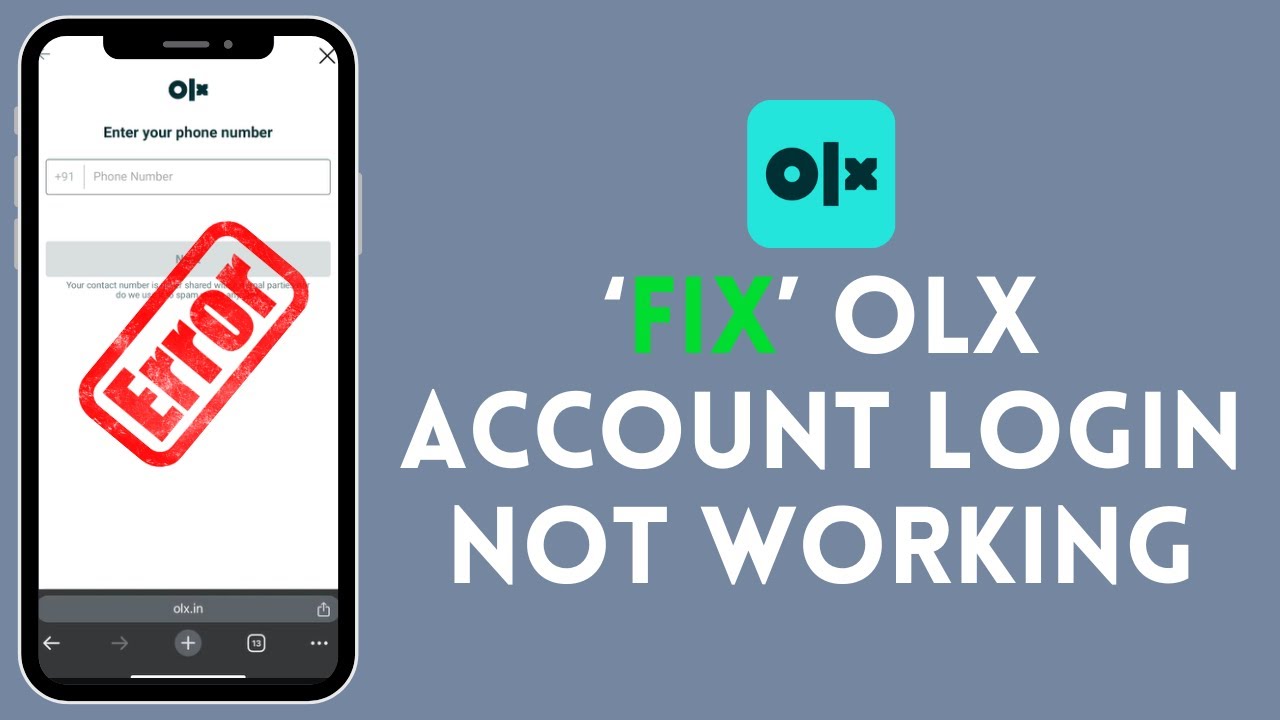 How to Fix OLX Account Login Not Working 2024? - YouTube