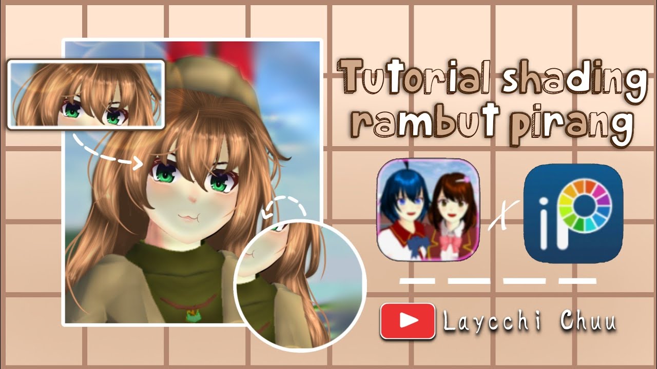 Tutorial Shading Rambut Pirang 🍁 || Sakura School Simulator Tutorial ...