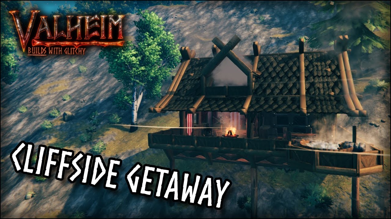 I Built a Cliffside Getaway in Valheim | Valheim Build - YouTube