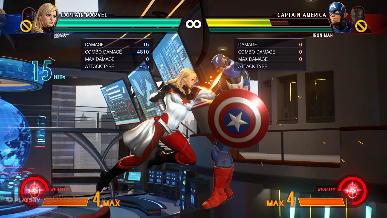 MVCI[PC]: Captain Marvel Improved BnB Combo - YouTube