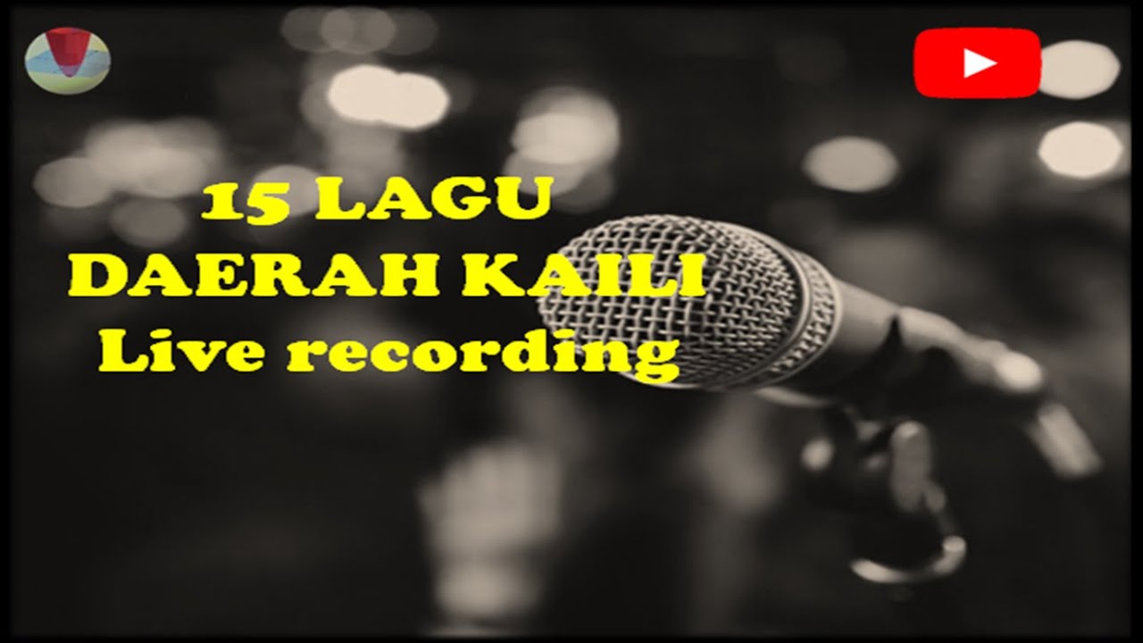15 lagu daerah kaili di recam secara live - YouTube