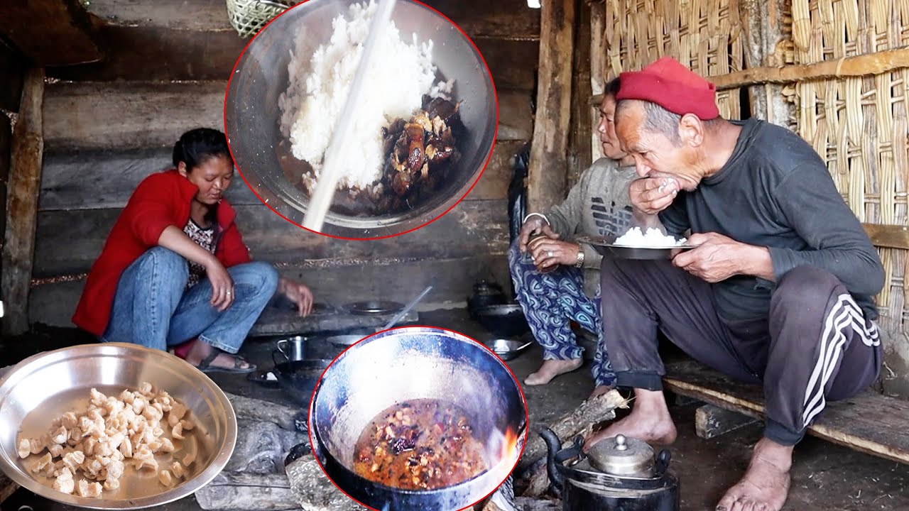 jungle man cooking Having lunch || Family in the jungle || - YouTube