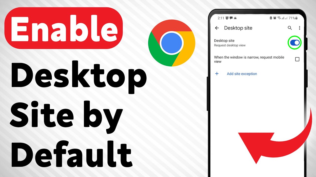 How to Enable Desktop Site by Default in Google Chrome (Updated) - YouTube