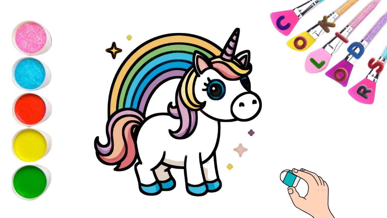 How to Draw Unicorn, Fairy, Dragon and Mermaid | Easy Magical Creatures ...