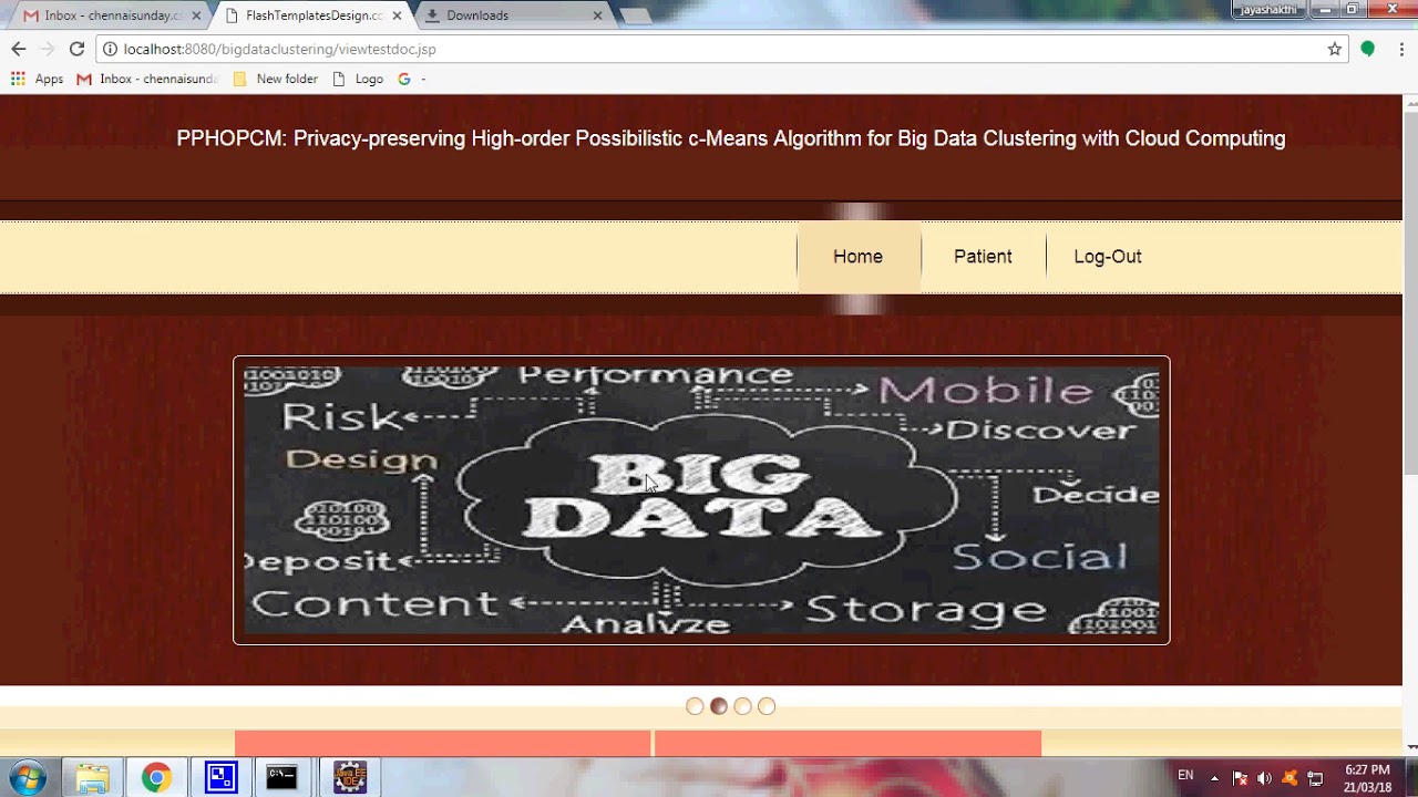 Pphopcm Privacy Preserving High Order Possibilistic C Means Algorithm For Big Data Clustering