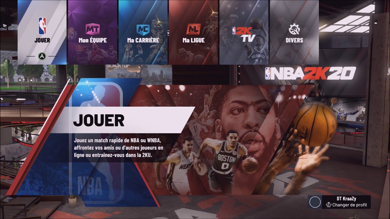 NBA 2K20 PRESENTATION DES MENUS - YouTube