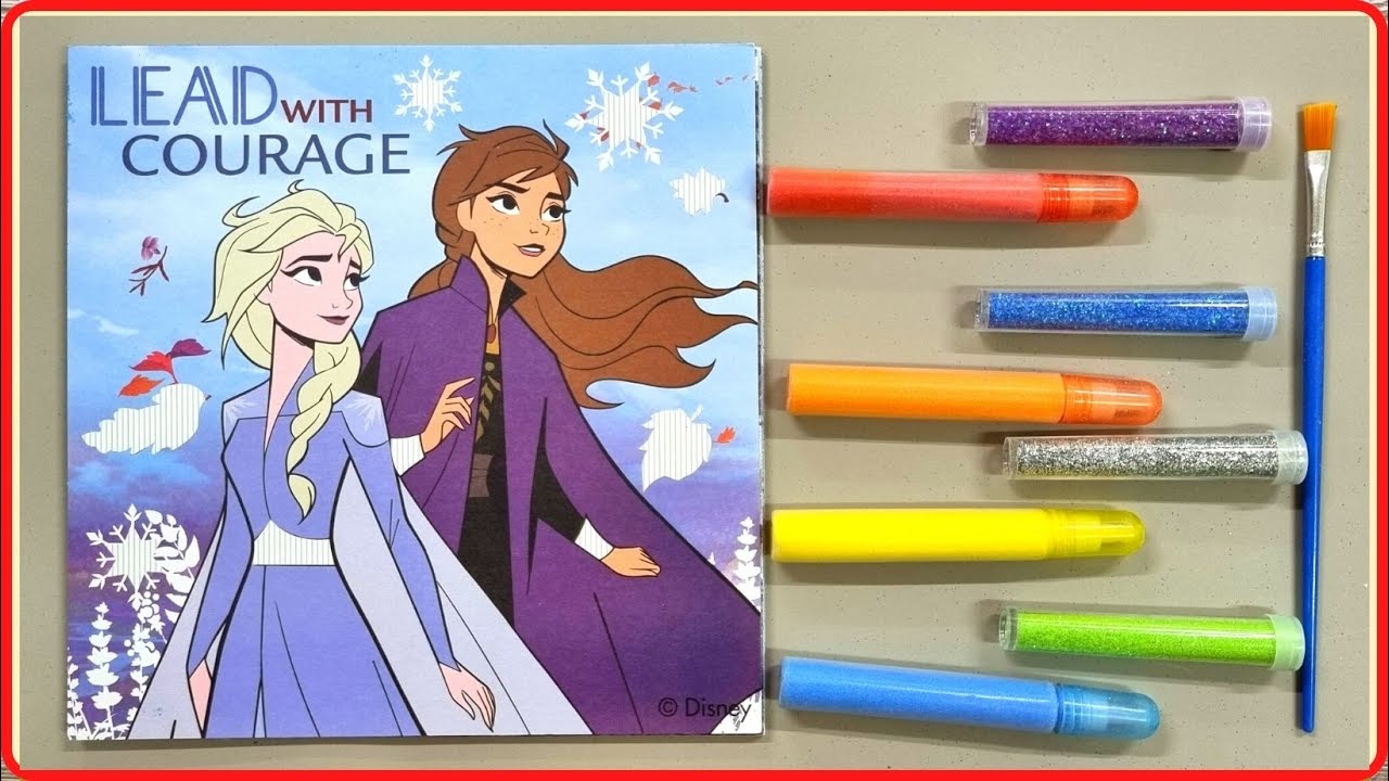BỘ TRANH CÁT TÔ MÀU CÔNG CHÚA ELSA & ANNA - Sand painting frozen elsa ...