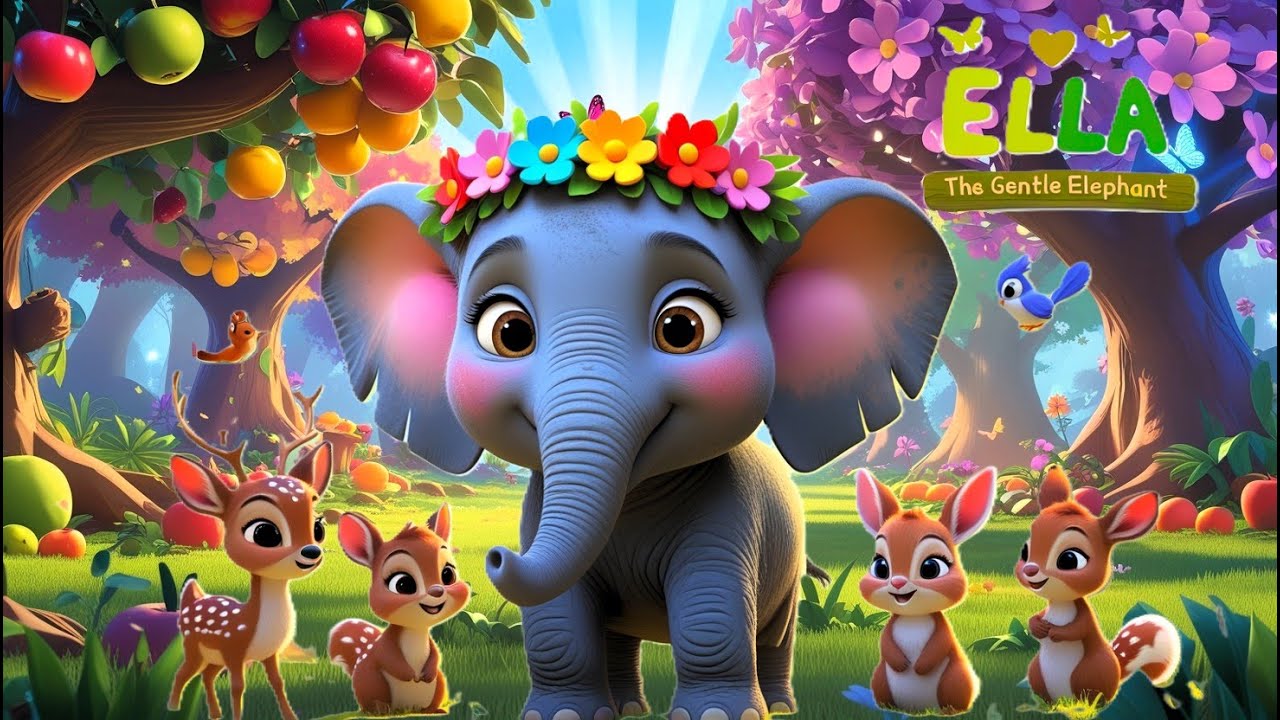 Ella the Gentle Elephant | A Story of Caring | Giggle Kiddo World - YouTube