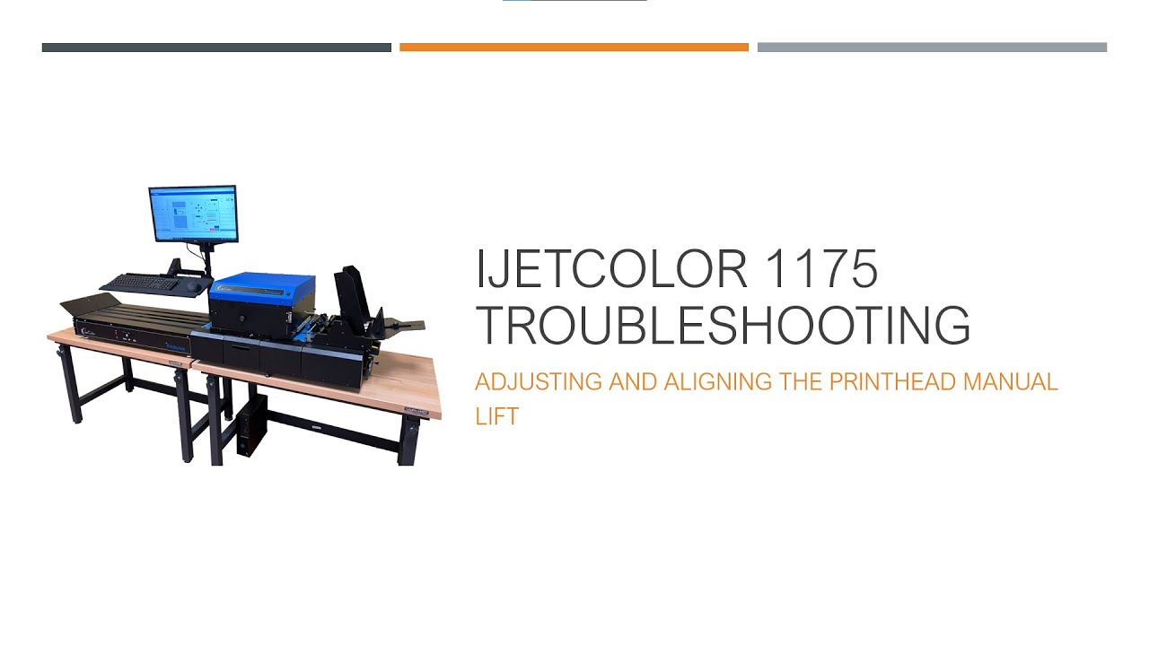 Adjusting and Aligning the Printhead Manual Lift - YouTube