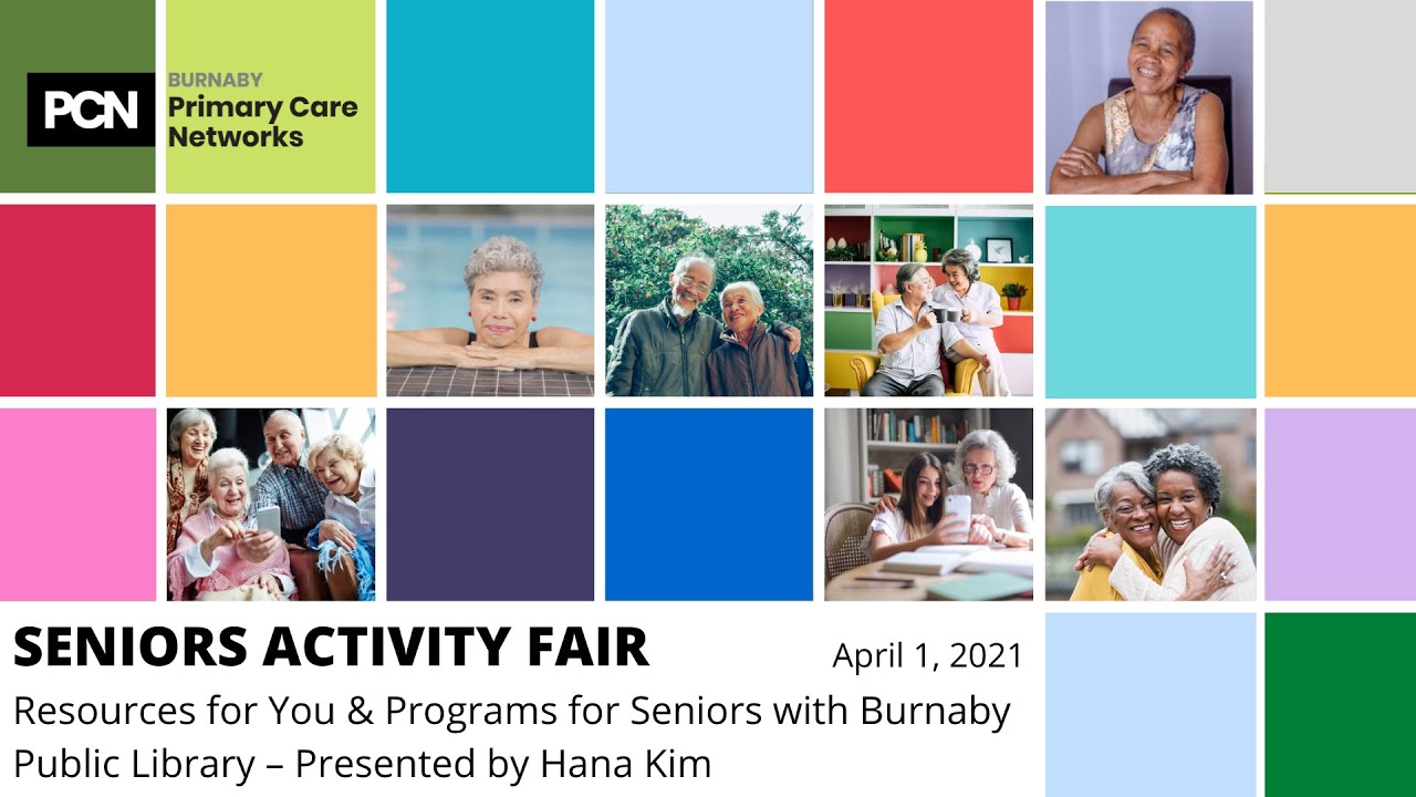 Resources for You & Programs for Seniors with Burnaby Public Library ...