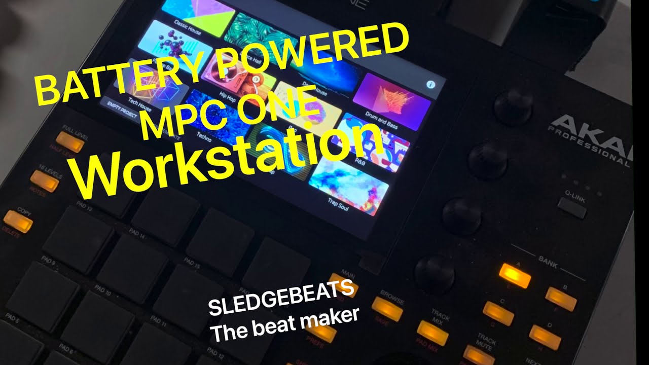 MPC ONE Battery power the workstation how to - YouTube