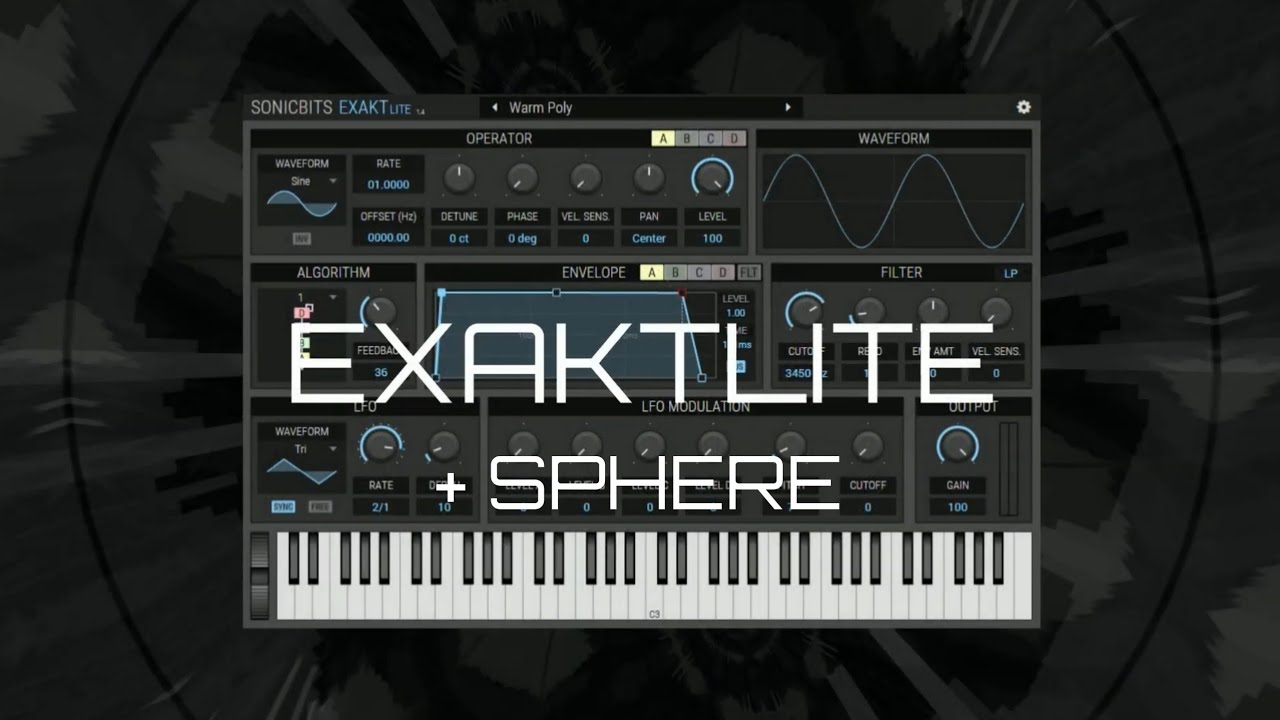 Free Plugins | ExaktLite FM Synth + Sphere Reverb - YouTube
