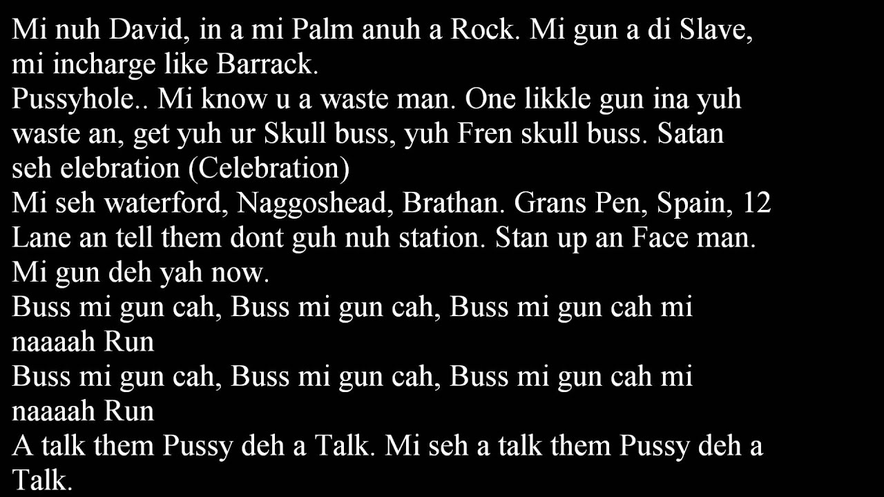 Masicka Talk lyrics - YouTube