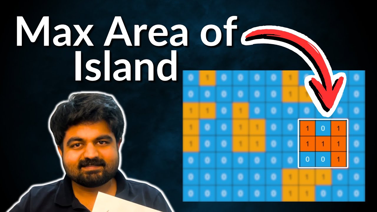 Max Area of Island: 695 - NVidia coding interview question - YouTube