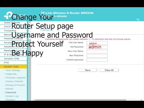 Protect your wifi from spam.Admin\Router setup page protection. - YouTube