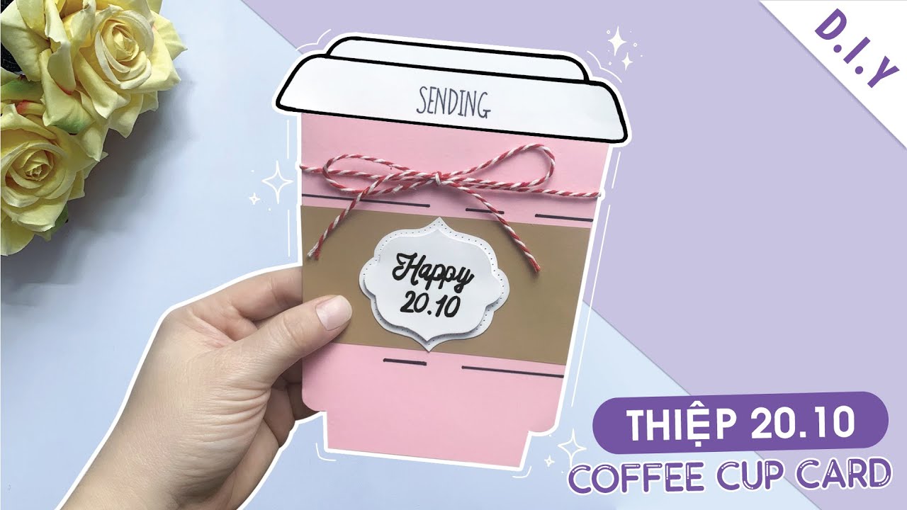 COFFEE CUP CARD / HOW TO MAKE HANDMADE WOMEN'S DAY CARD / GREETING CARD ...