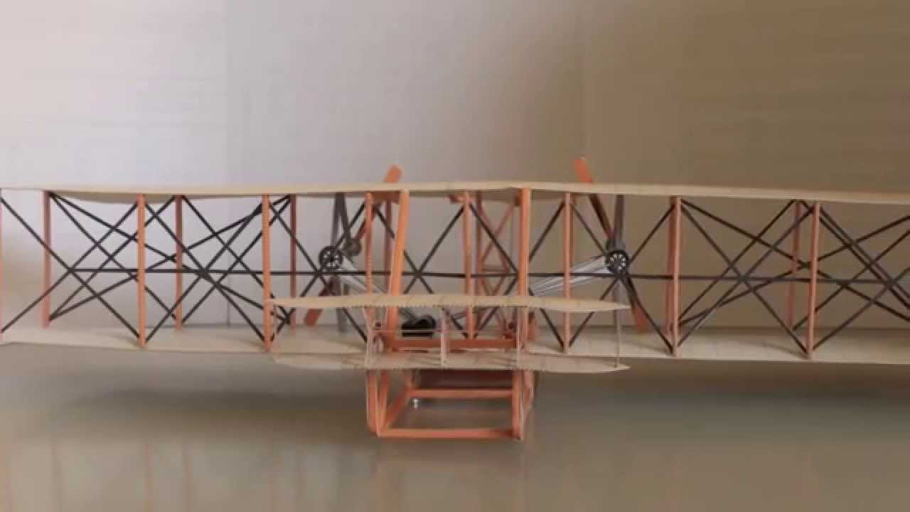 Wright Flyer Paper Craft Assembly - YouTube