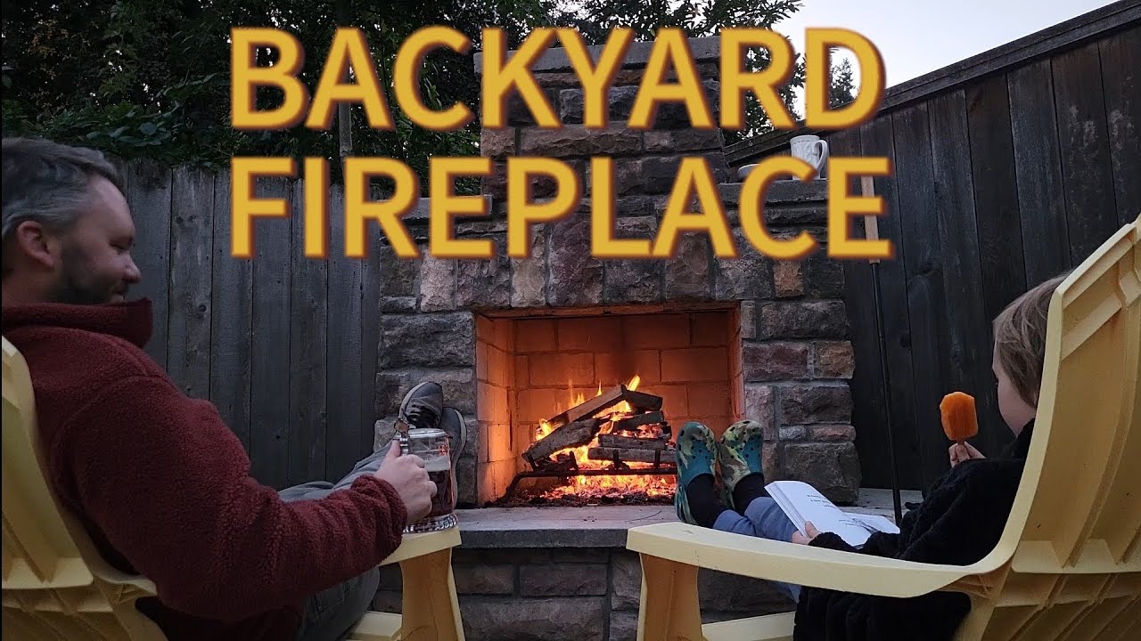 Short overview of building an outdoor fireplace. With some fireside ...