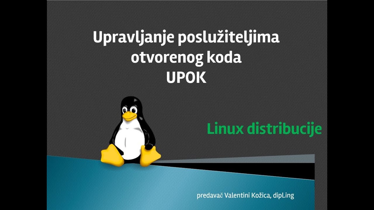 UPOK 01 Linux Distribucije - YouTube