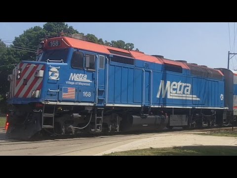 Metra 168 West in West Chicago, IL - YouTube