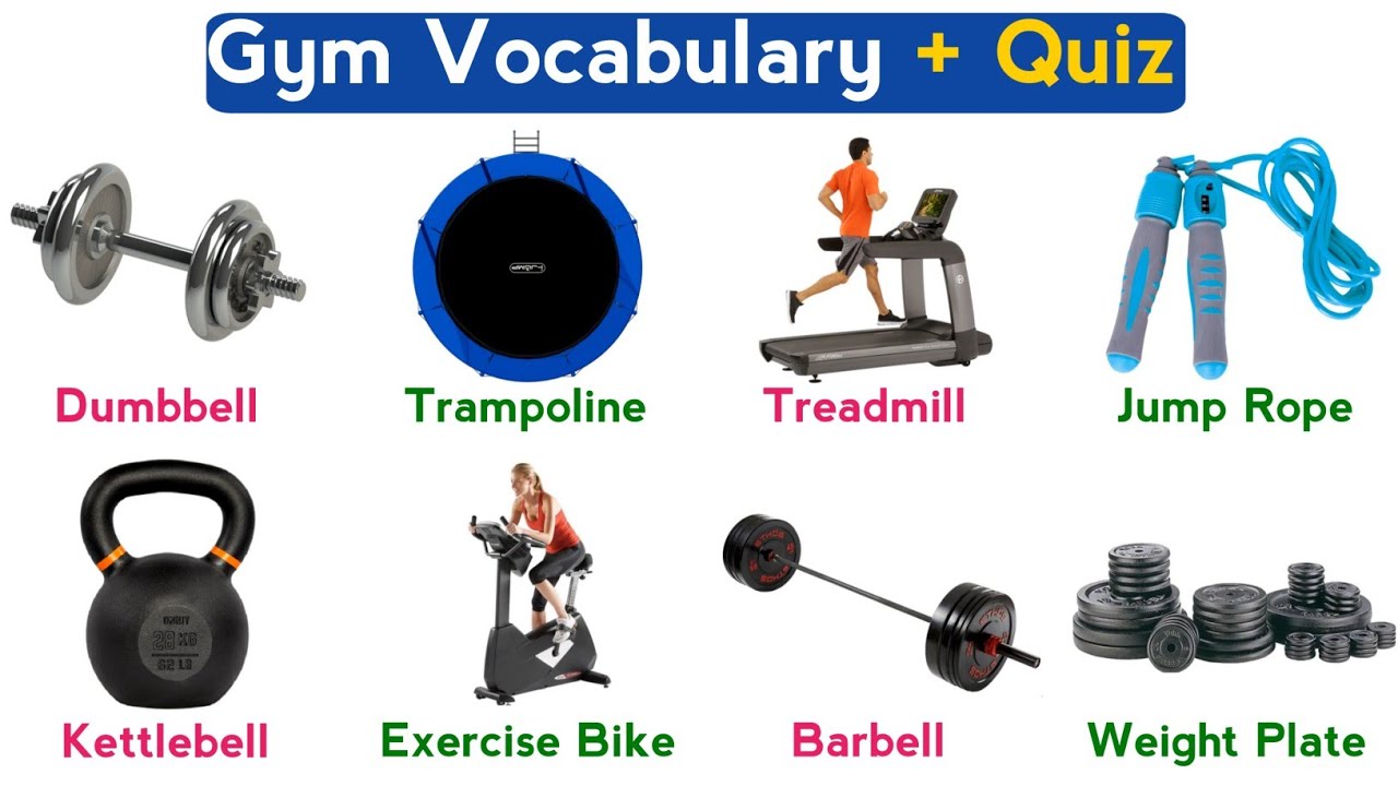 English Vocabulary | Master Gym Vocabulary in English | Learn and Test ...