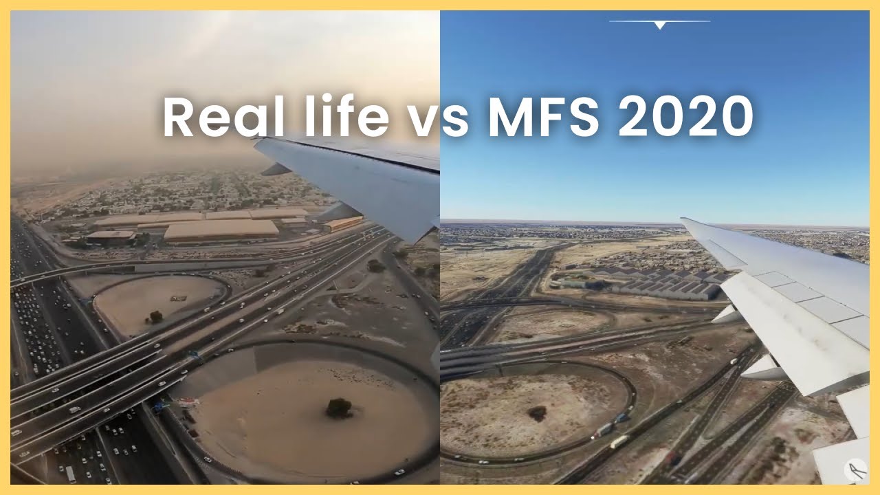 Microsoft Flight Simulator real Life Comparison | Boeing flight landing ...