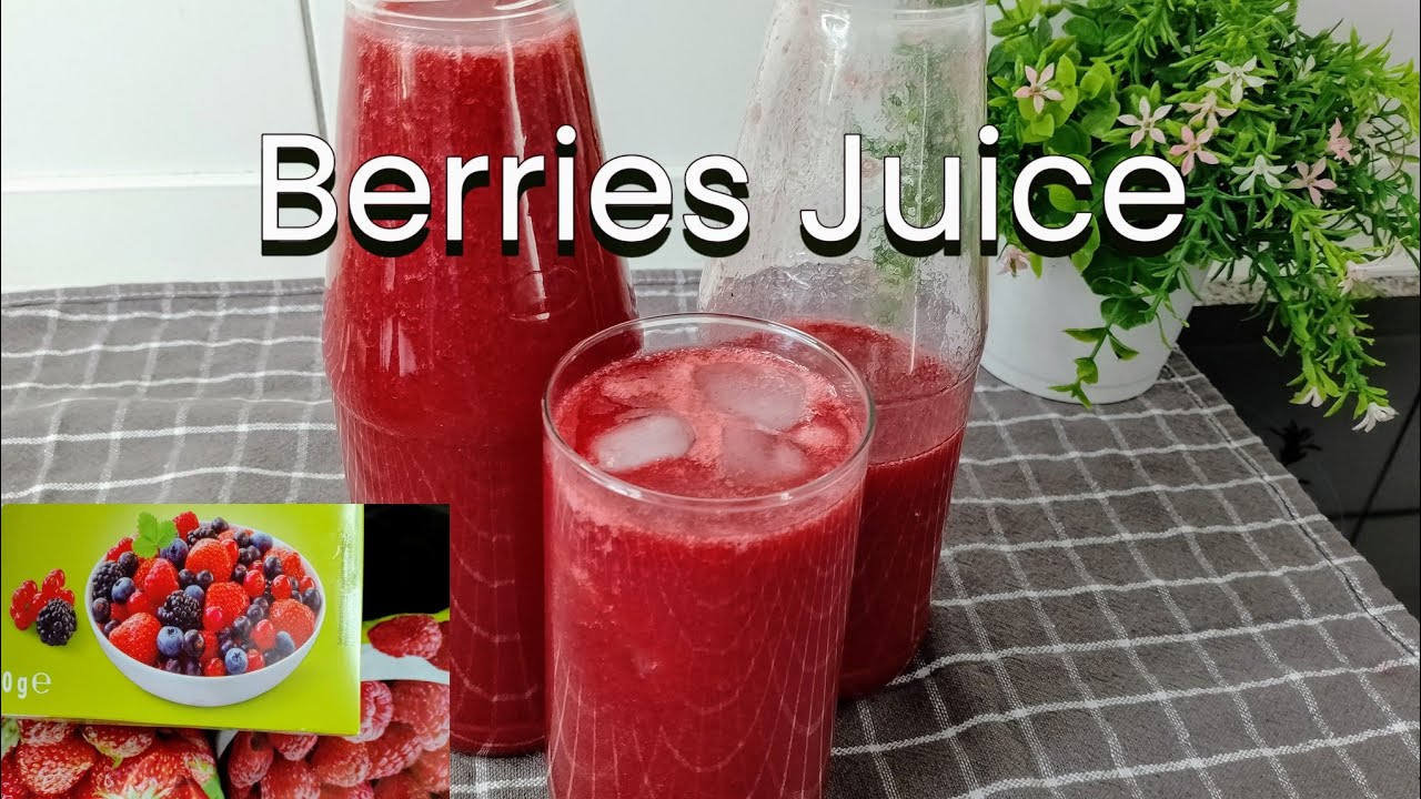 Easy Berries Juice Rich In Antioxidants And Iron | Frozen Juice Recipe ...