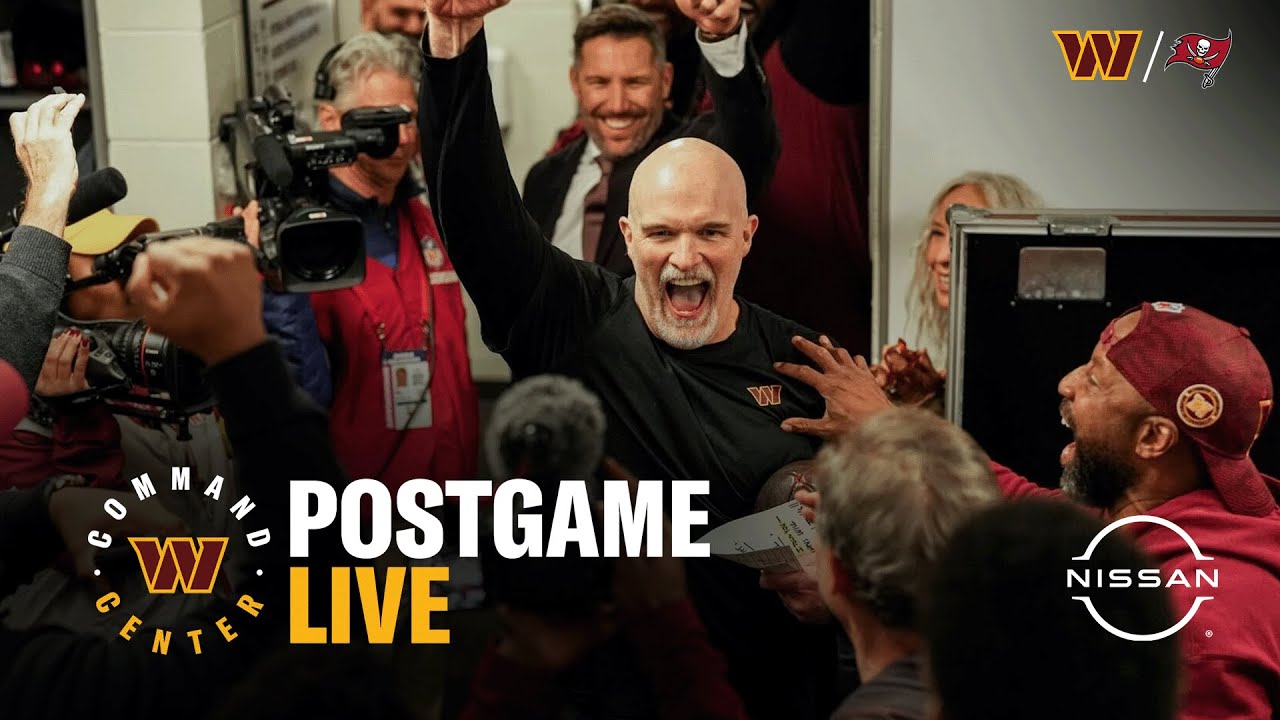 Postgame LIVE: WE'RE GOING TO DETROIT! | Commanders 23, Buccaneers 20 ...
