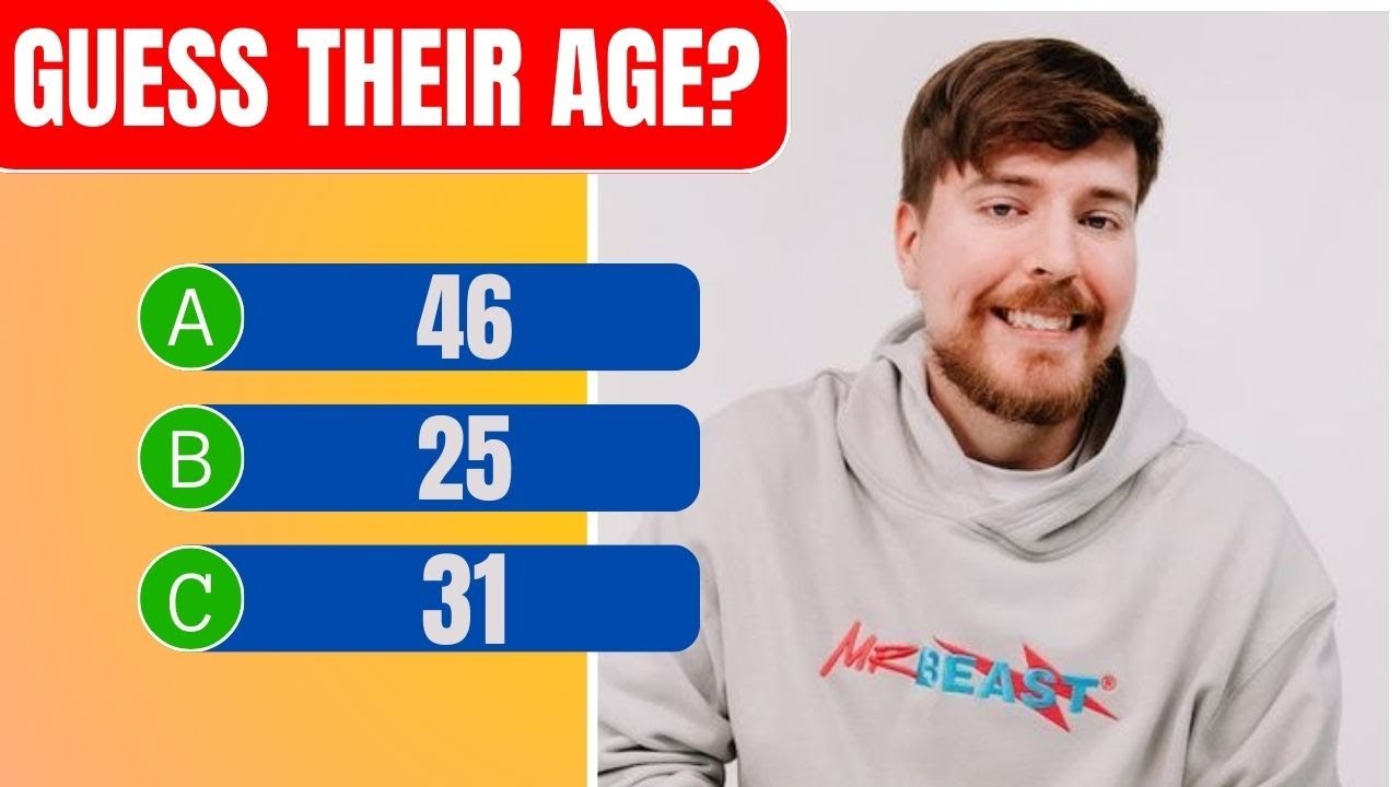 Guess Their Age! - Celebrity Edition Quiz 2023 - YouTube