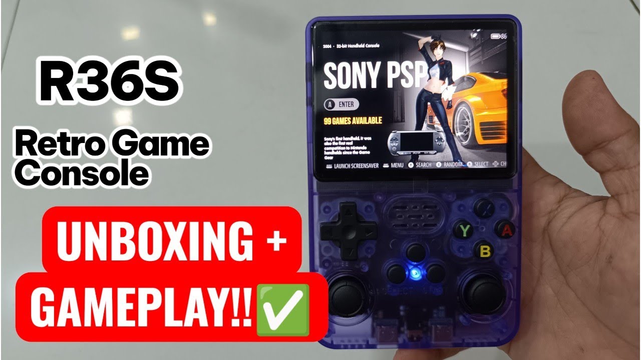 R36S Game Console Gameplay Test & Unboxing |Using ArkOS 2.0 | Full ...