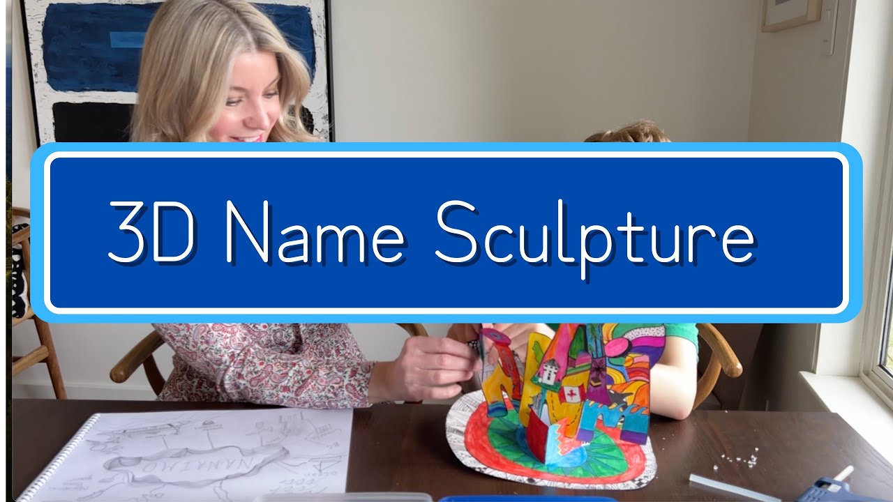 Make a 3D Paper Name Sculpture with us! - YouTube