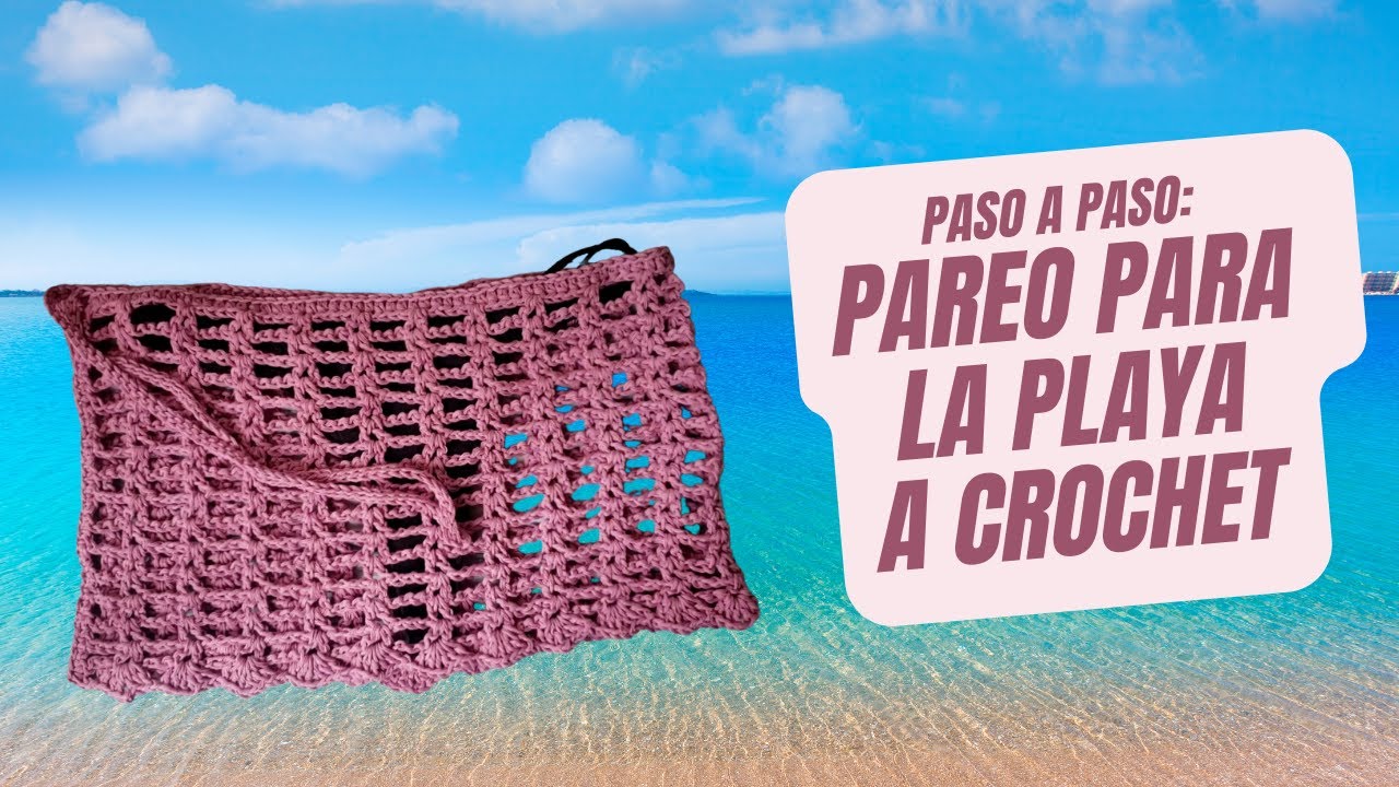 Te enseño paso a paso como tejer este pareo para la playa en #crochet ...