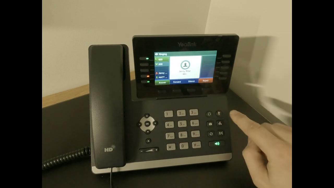 Using the softkeys on yealink T54W phone - YouTube