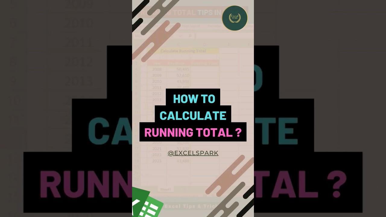 How To Calculate Running Total In Excel excel exceltips shorts How To Calculate Running Total In Excel excel exceltips shorts