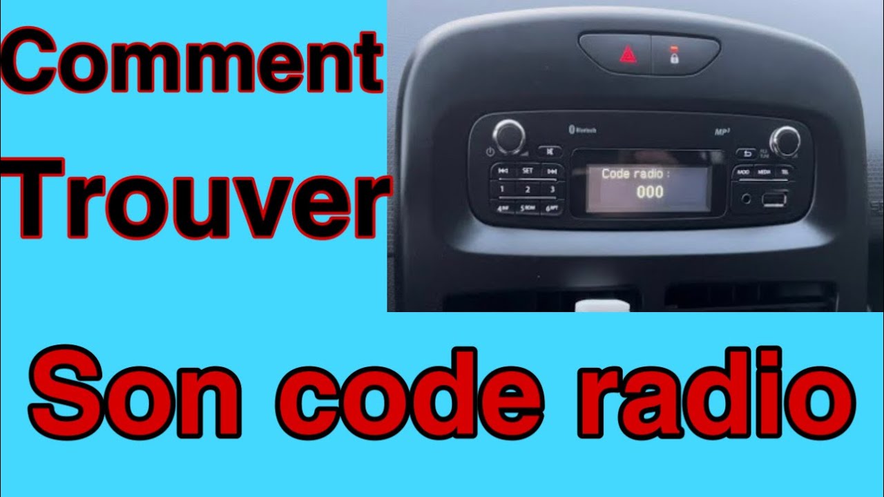 Comment trouver son code radio Renault comment récupérer son code radio ...