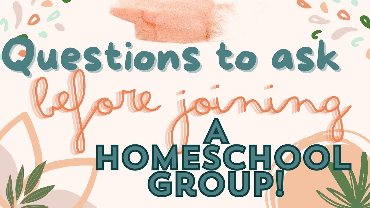 5 Questions to Ask BEFORE Joining A Homeschool Group! - YouTube