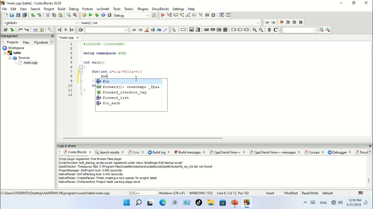 Generating multiple table in C++ programming language using nested for loop - YouTube