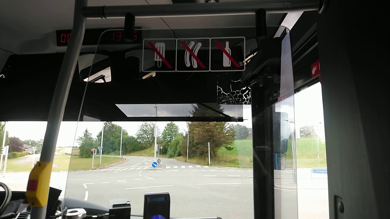 Denmark Midttrafik Bus Rt 113 from Silkeborg to Aarhus - YouTube