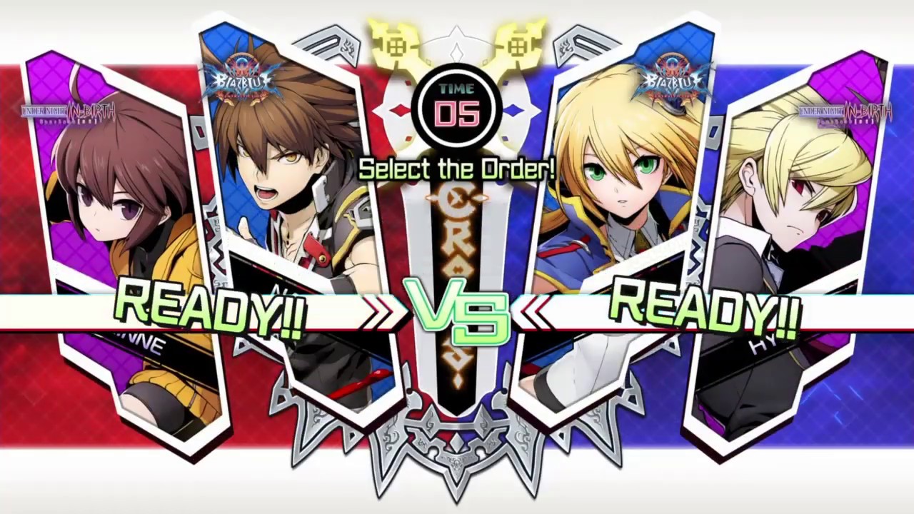 BLAZBLUE CROSS TAG BATTLE - ToxicHydraDxR (Naoto/Linne) vs HBG_RONIN ...