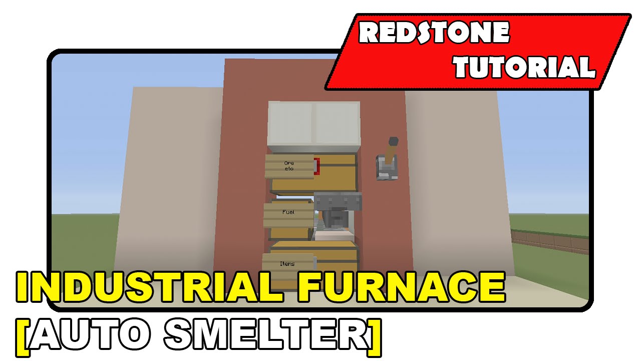 Industrial Furnace [Auto Smelter] "Redstone Tutorial" (Minecraft Xbox ...