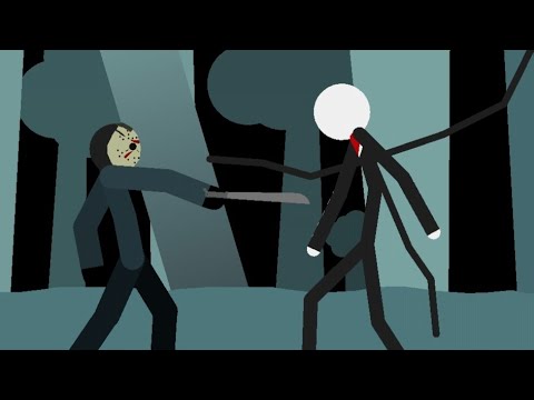 Slenderman VS Jason Voorhees - Alternate Ending - Stick Nodes Animation