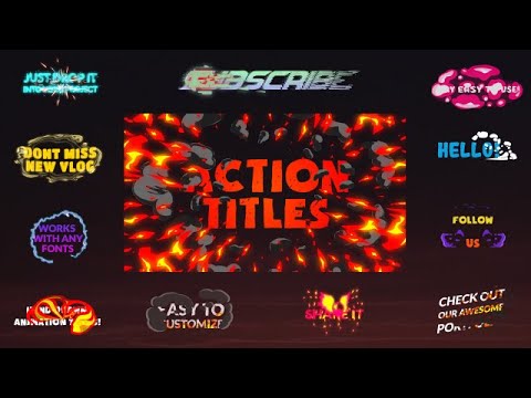 Action Titles Motion Graphics Templates - YouTube