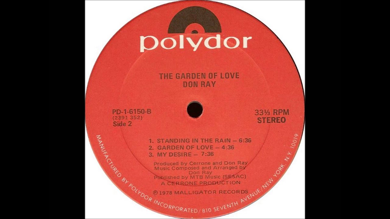 Don Ray - Garden of love (1978) vinyl - YouTube