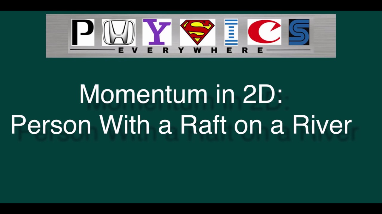 Finding the Velocity of a Raft Moving Down a River in 2D. Momentum in ...