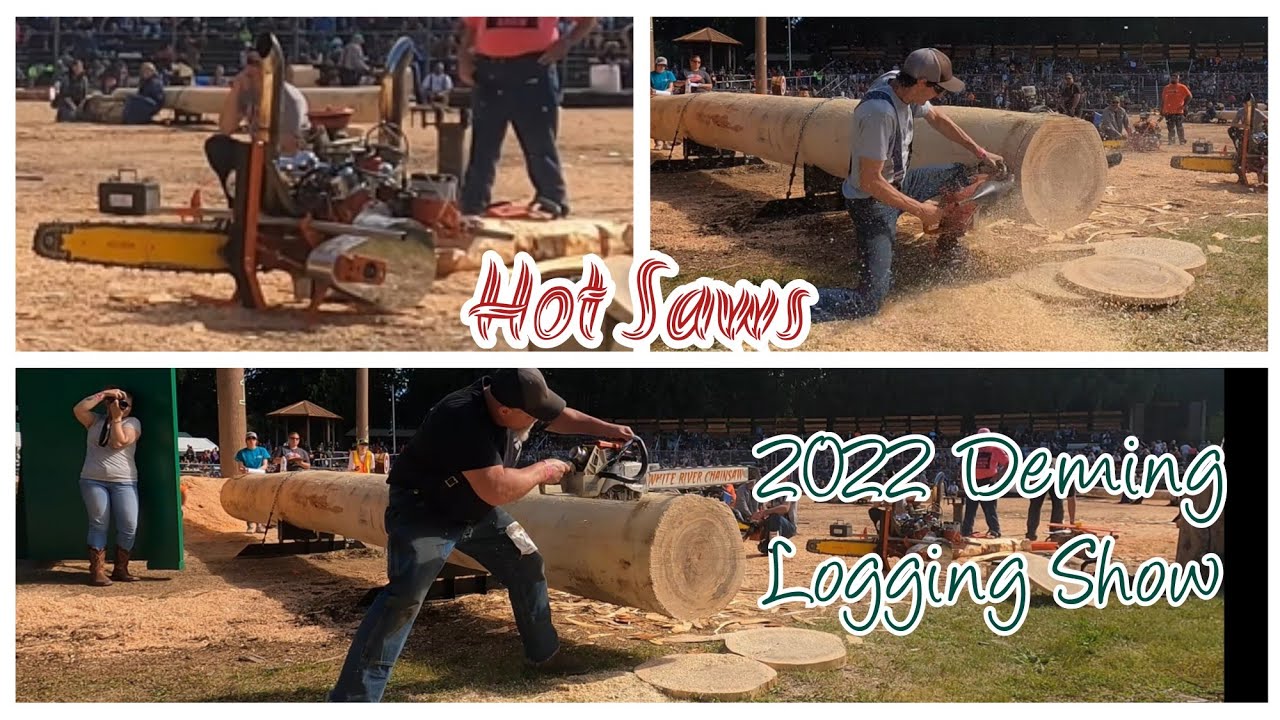 2022 Deming Logging Show ~ Hot Saws ~ 3 Second Cuts ~ Stihl ~ Husqvarna ...