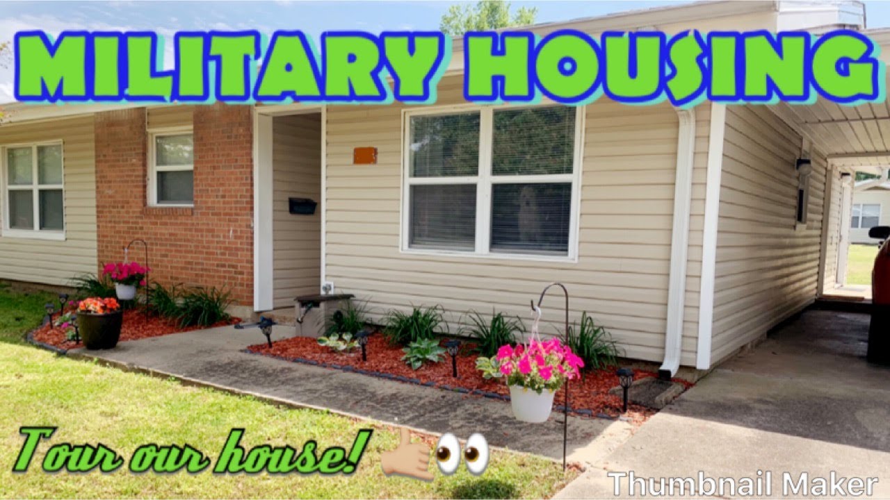 MILITARY BASE HOUSING TOUR | carah + caleb - YouTube