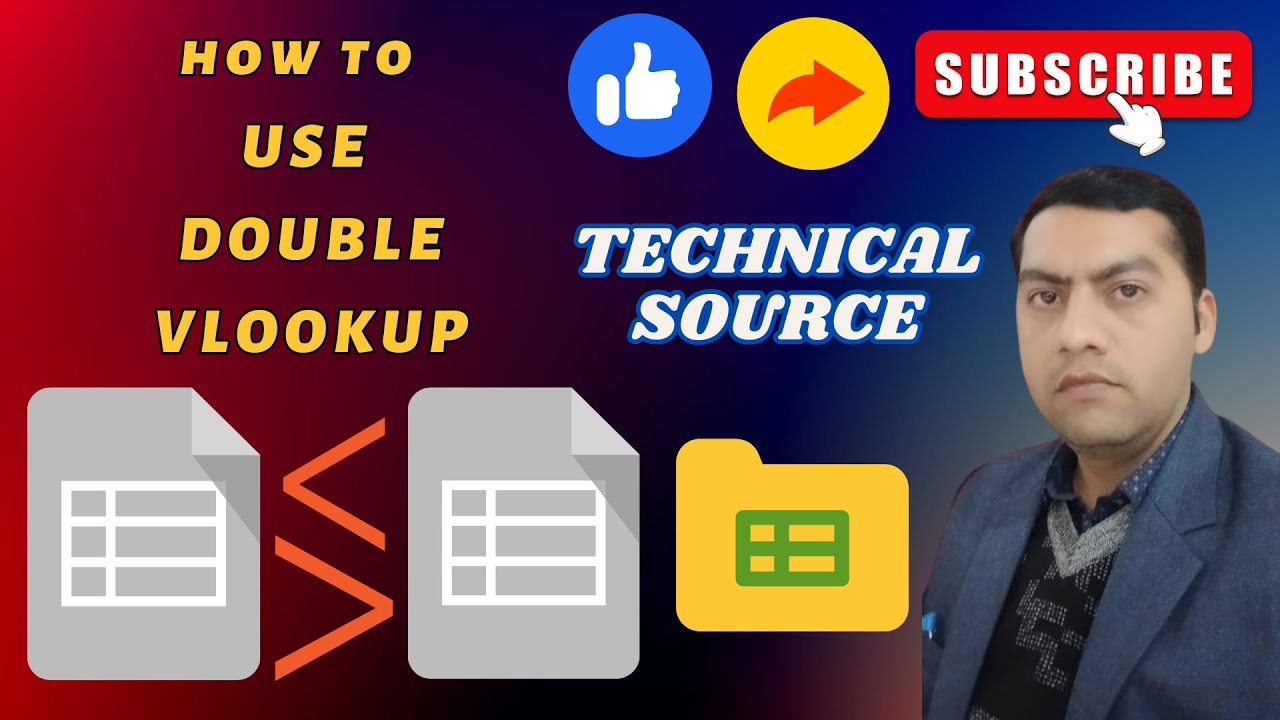HOW TO USE DOUBLE VLOOKUP IN EXCEL । By- TECHNICAL SOURCE - YouTube